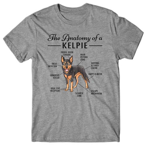 Anatomy of a Kelpie T-shirt – Dogs Corner